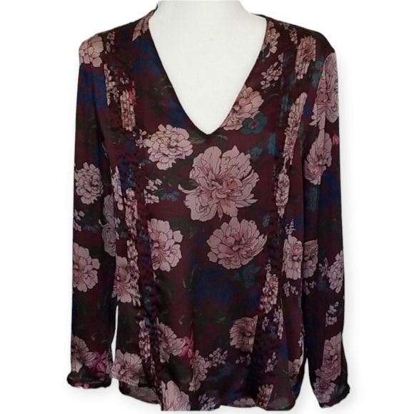 Zara | Tops | Zara Basic Collection Floral Blouse | Poshmark